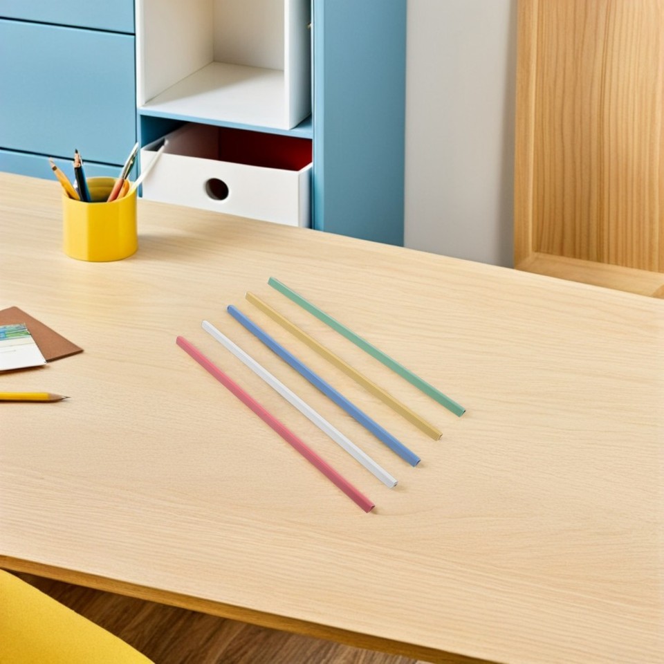 25 Pcs Stationery Sliding Bars Plastic Slide Book Binding Clips Slider ...