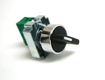 2 Position Maintained Selector Switch Black 22mm with 1NO contact Block ...