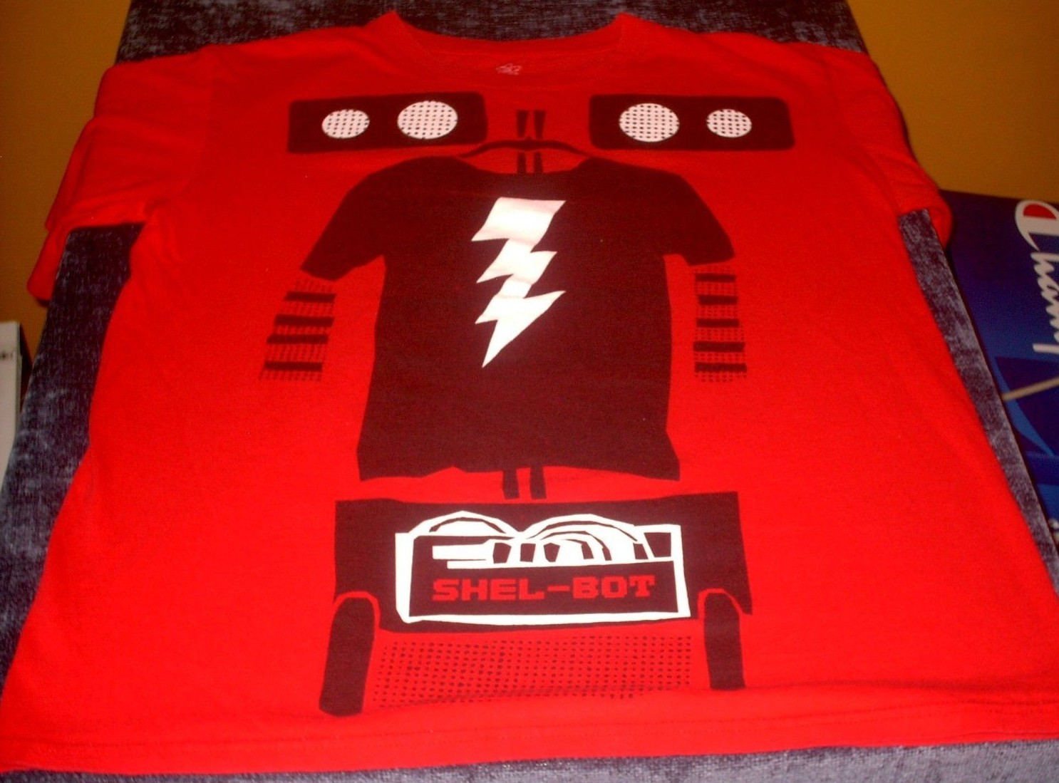 Authentic THE BIG BANG THEORY "SHEL-BOT" sheldon T-SHIRT M Free USA ...