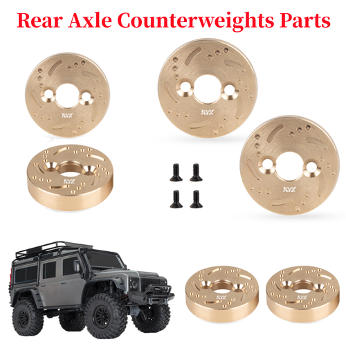 For 1/18 Traxxas TRX-4M RC Car Metal Rear Axle Counterweight Copper ...