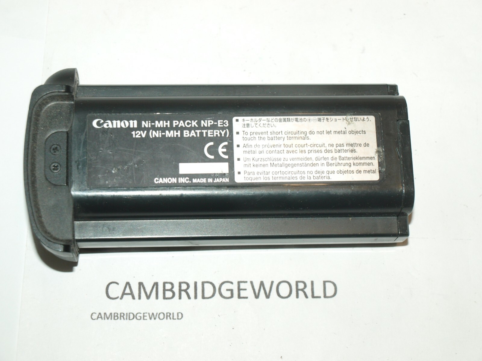 CANON Ni-MH NP-E3 PACK 12V BATTERY RECHARGEABLE GENUINE ORIGINAL CANON ...