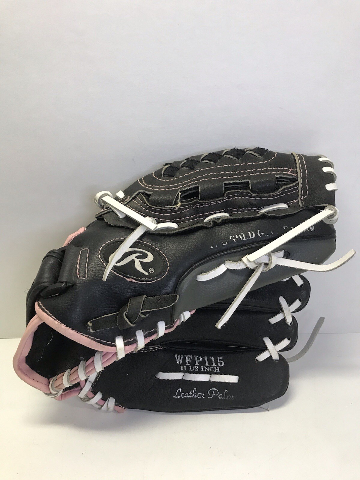 Rawlings Girls Fast Pitch Softball Glove WFP115 11.5" Black & Pink ...