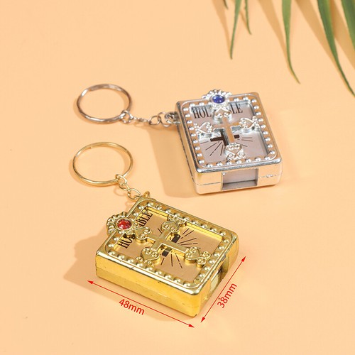 Mini HOLY Bible Keychain Religious Christian Jesus Cross Keychain ...