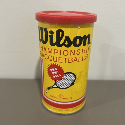 New Sealed Vintage Wilson Championship 2 Red Racquetballs with Original ...