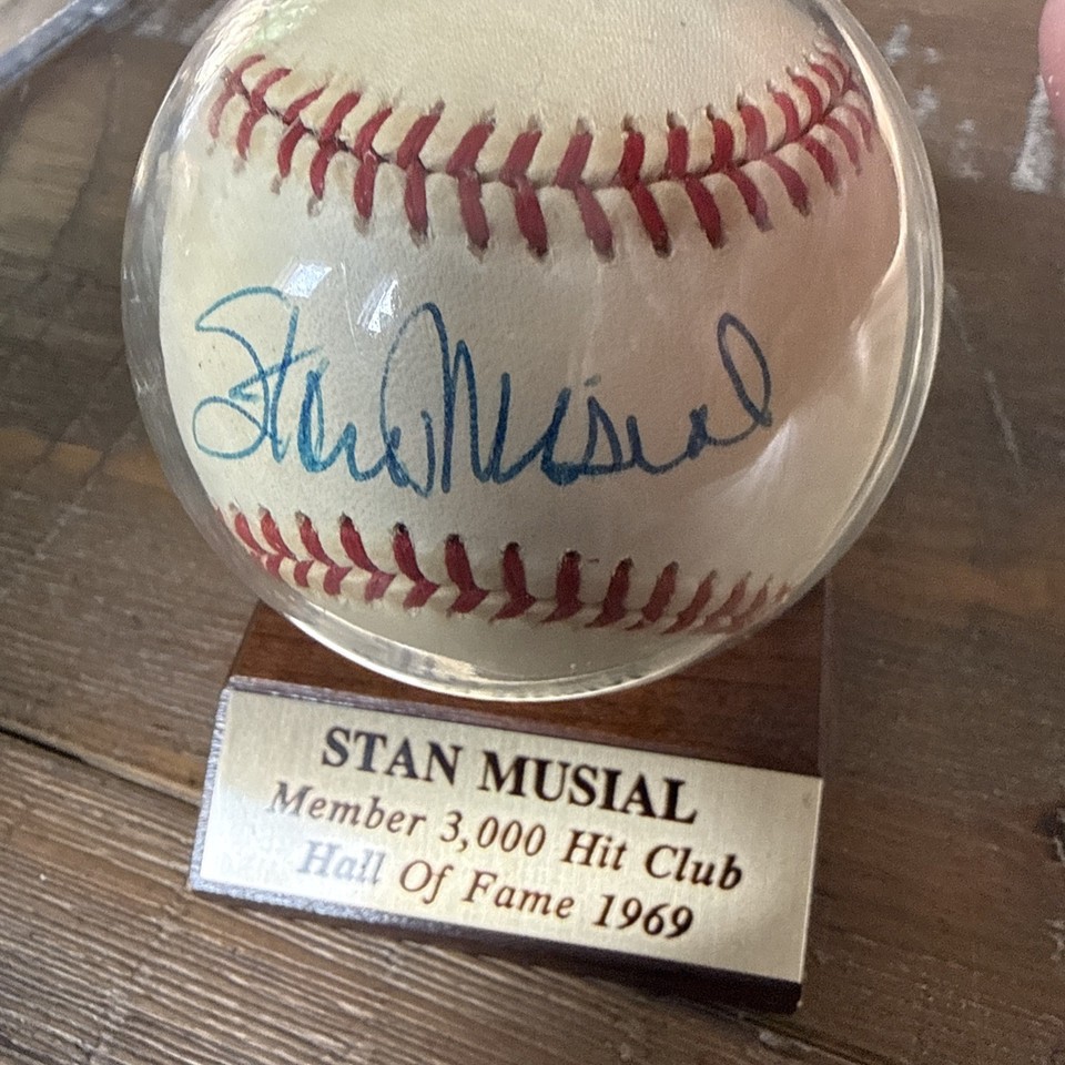 Stan Musial - Signed Baseball - 3,000 Hit Club - HOF 1969 | eBay