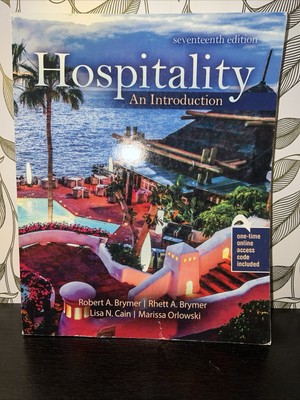 Hospitality : An Introduction by Rhett Brymer, Marissa Orlowski, Lisa N ...