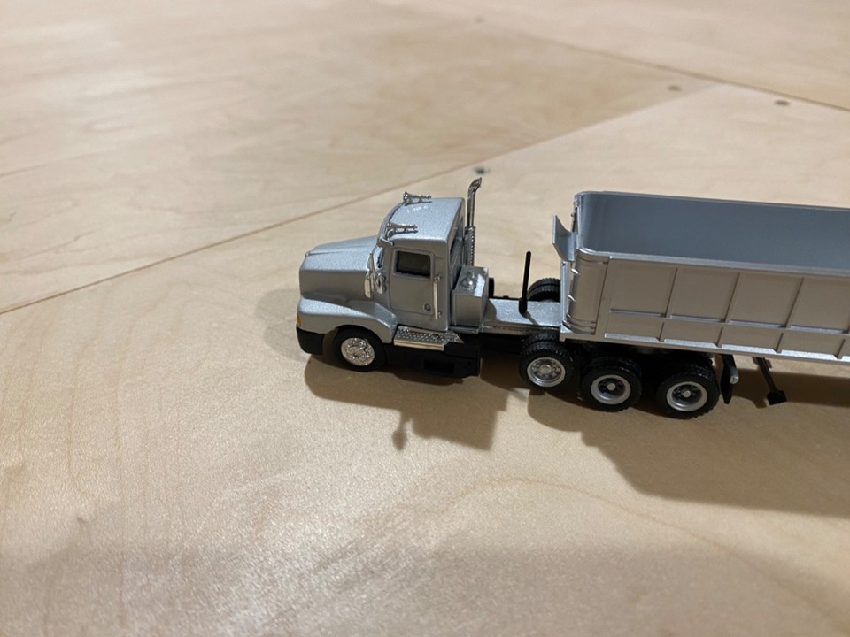 1/87 HO KENWORTH CUSTOM ERTL DAY CAB PROMOTEX DUMP TRACTOR TRAILER | eBay