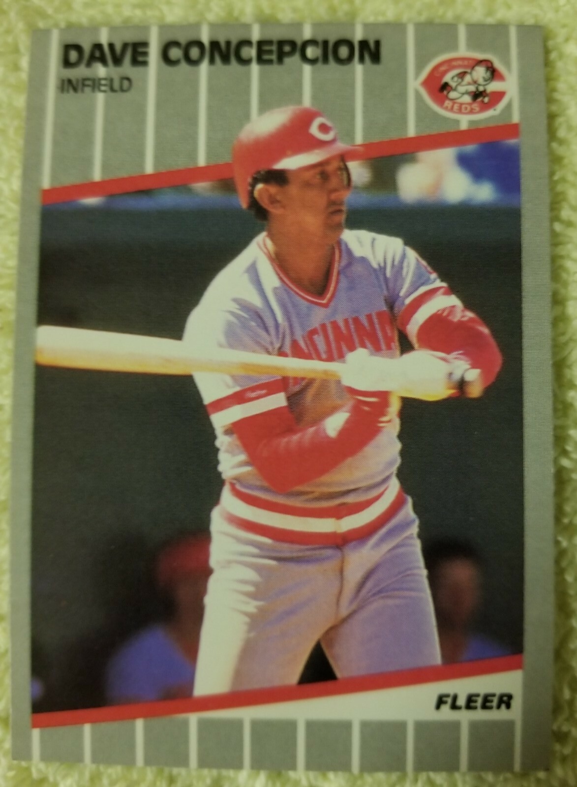 Dave Concepcion Cincinnati Reds 1989 Fleer Baseball Card #156 Mint | eBay