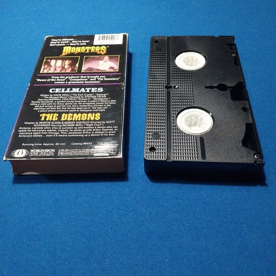 Monsters VHS Cellmates/The Demons TV Show Horror 1989 726697050233| eBay