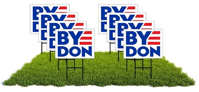 set of 8 Byedon 2020 for president Joe Biden large Yard Sign ROAD SIGN ...