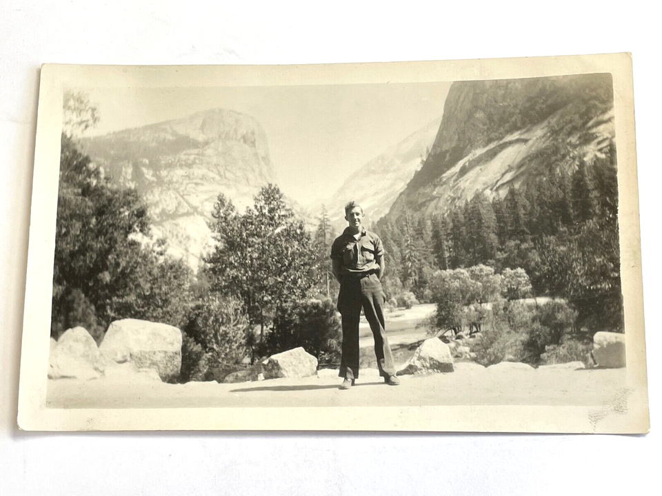 O9 Photo Handsome U.S. Military Man Posing In Mountains Yosemite ...
