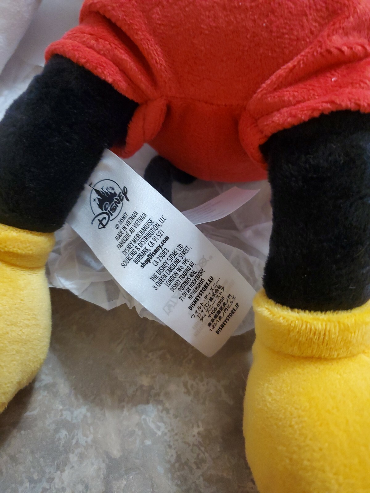 LARGE JUMBO 18 inch MICKEY MOUSE Plush Stuffed AUTHENTIC with TAGS ...