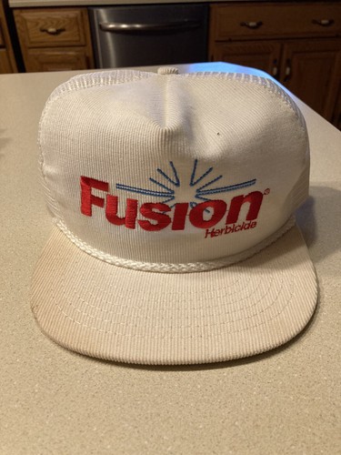 vintage fusion herbicide mesh snapback hat made in the USA | eBay