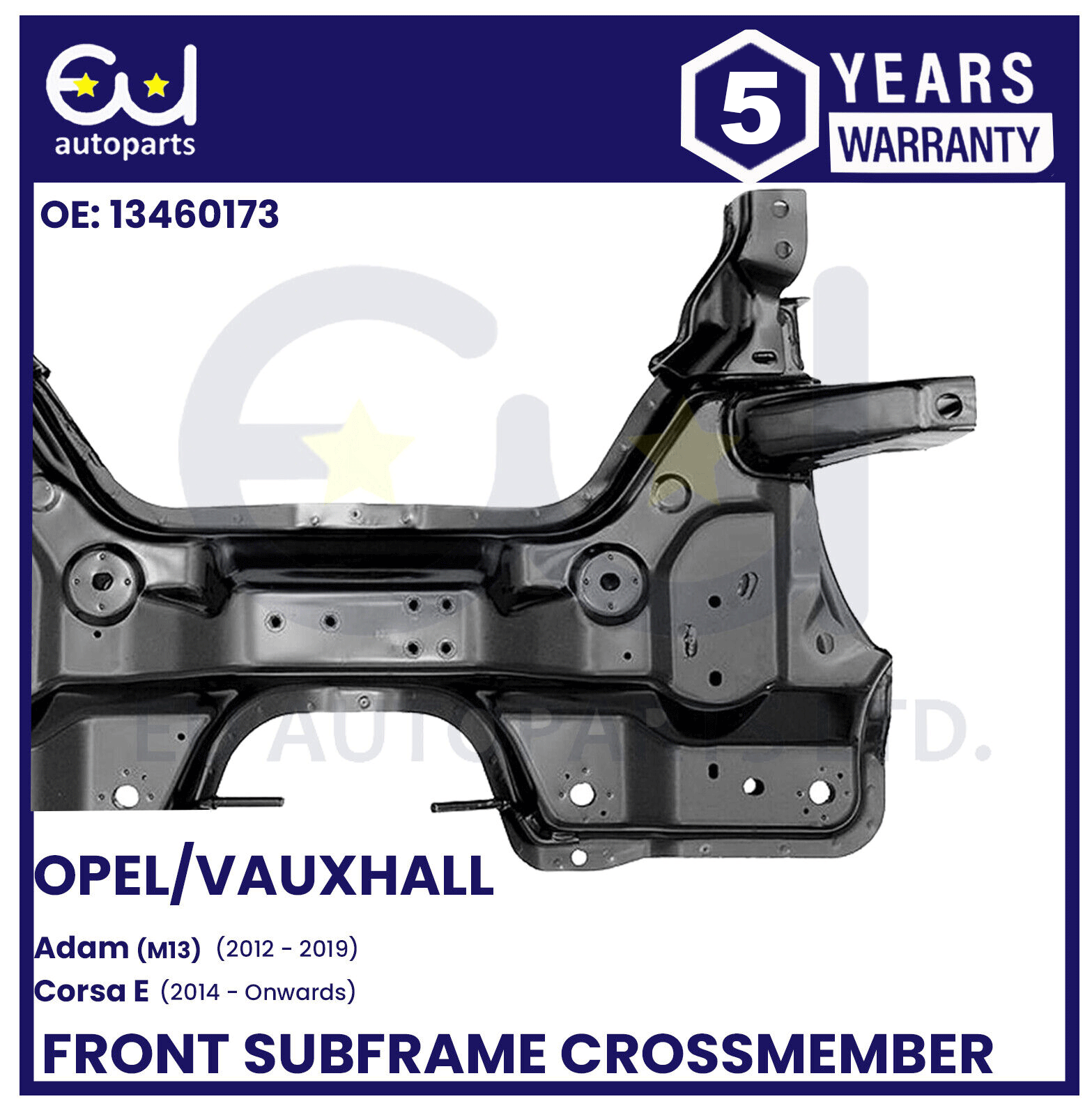 FRONT SUBFRAME CROSSMEMBER AXLE CARRIER FOR VAUXHALL CORSA E ADAM 12-19 ...