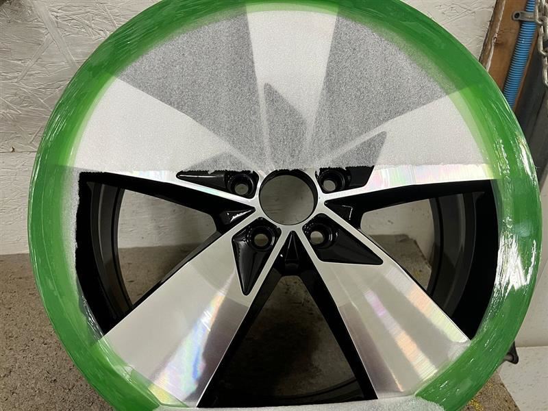 Wheel 19x7-1/2 Alloy 5 Solid Spoke Machined Face Fits 19-21 XC40 ...