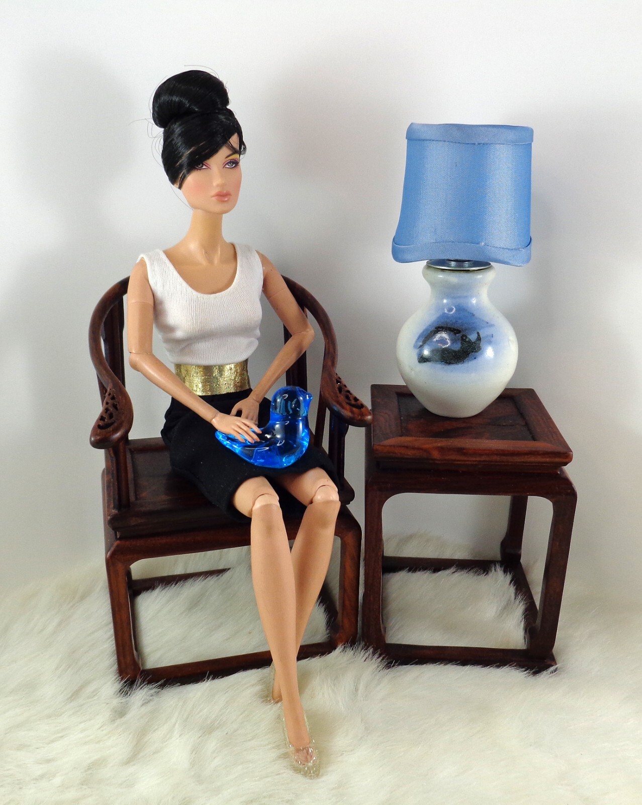 Vintage Blue Bird of Happiness for 12" Fashion Royalty, Barbie Doll ...