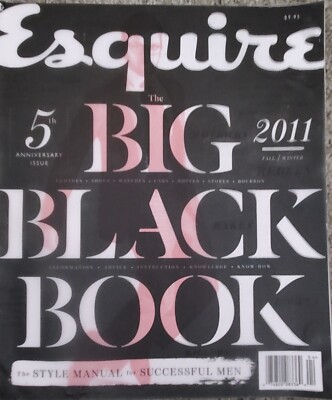 Esquire Magazine Big Black Book Men's Fashion Style Manual Clothes ...