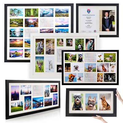 Large Multi Aperture Photo Picture Frame Square Holds 8/9/10/12/16/20 ...