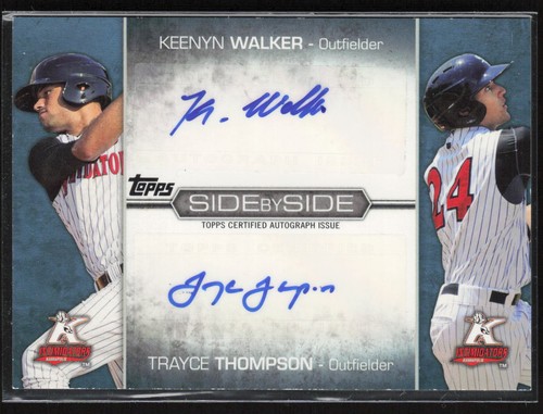 2012 Topps Pro Debut #SSA-WT Trayce Thompson / Keenyn Walker Gold SN50 ...