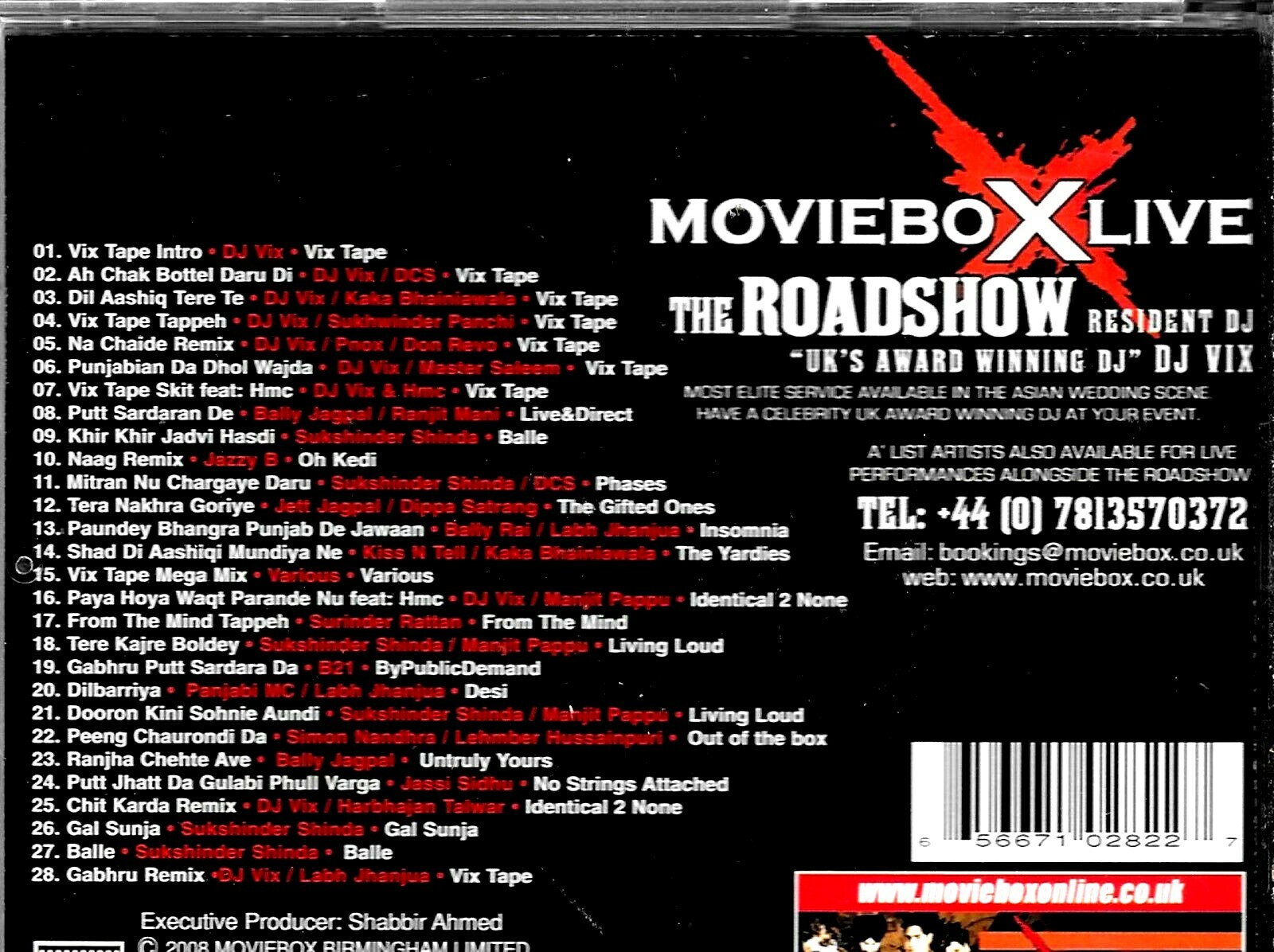 THE OFFICIAL MOVIEBOX - DJ VIX VIXTAPE - NEW BHANGRA CD - VOL 1 | eBay