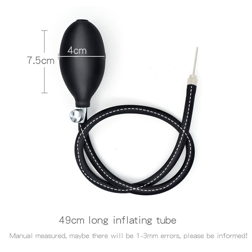 Extra Huge Inflatable Anal Bead Butt Plug Large Prostate Dildo Men