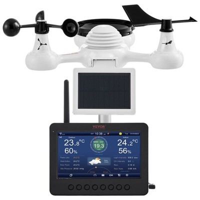7in1 Wi-Fi Weather Station with TFT Display & Wireless Outdoor Sensor ...