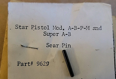 STAR Model A - B - P - M & SUPER A-B Semi Auto Pistol SEAR PIN 9629 | eBay