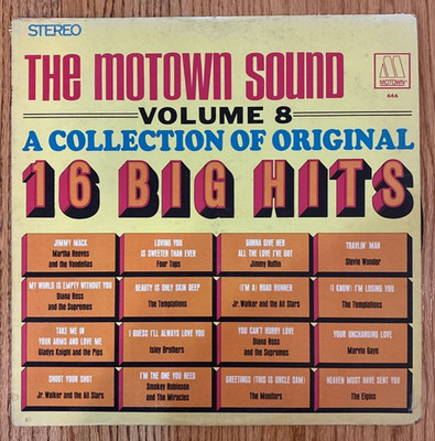 The Motown Sound Vol 8 A Collection Of Original 16 Big Hits LP MS666 ...
