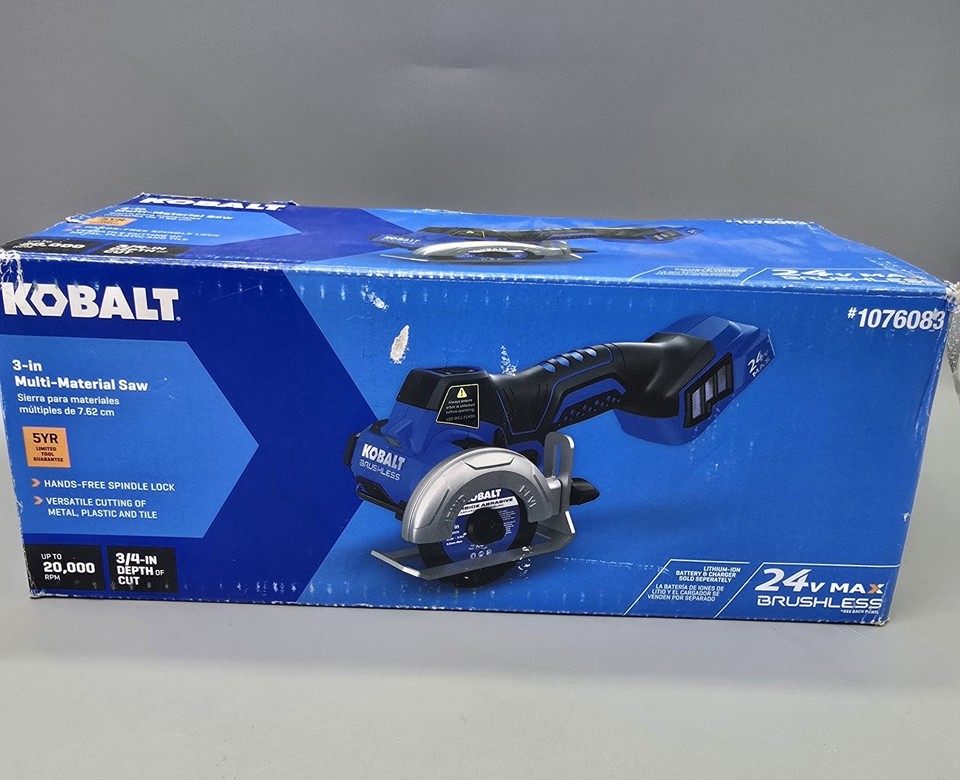 KOBALT 24V 24Volt MAX Brushless 3" Multi-Material Saw Bare Tool KMC 224B-03 | eBay