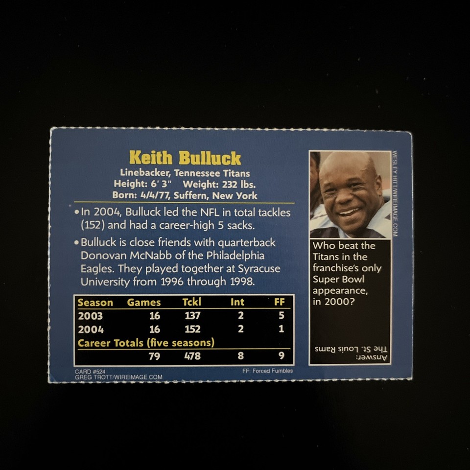 2005 Sports Illustrated For Kids Keith Bulluck #524 | eBay