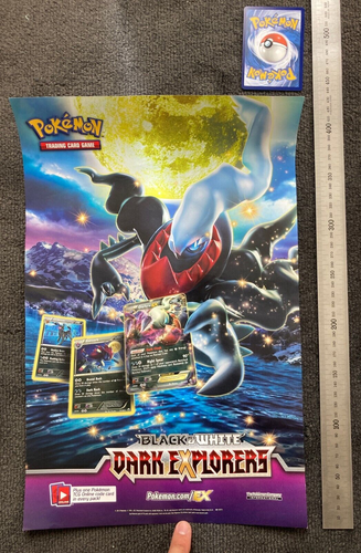 Pokemon B&W Dark Explorers Retail Poster Prerelease Mint not card ...