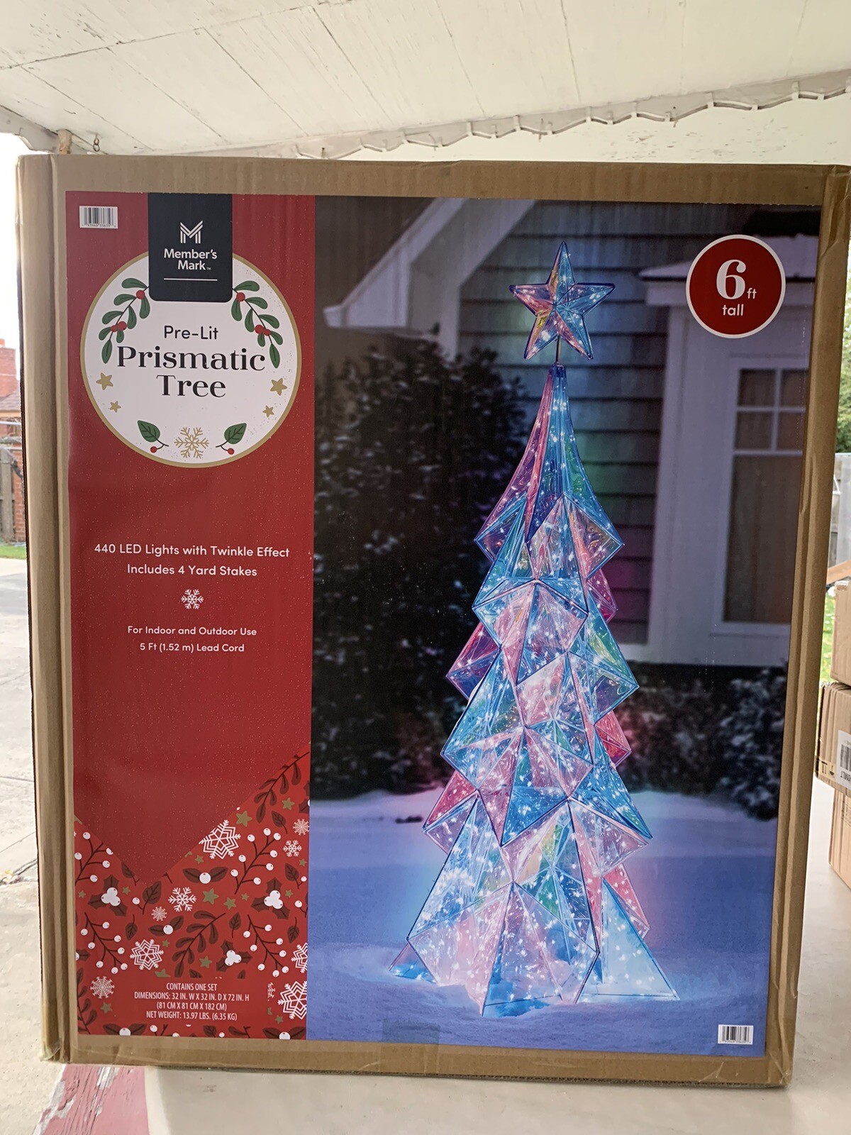 Member's Mark 6 ft Pre-Lighted Prismatic Tree - 67-154 for sale online ...