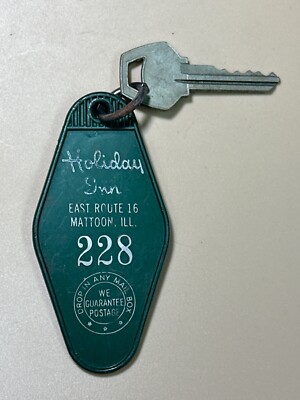 Holiday Inn Hotel Motel Room Key Fob & Key Mattoon Illinois #228 | eBay