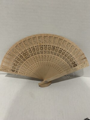 Wooden Hand Held Fan from Myanmar | eBay