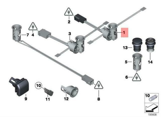 OEM BMW E81 E82 E83n Cigarette Lighter Socket With LED 61349175932 ...