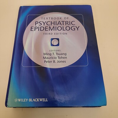 Textbook of Psychiatric Epidemiology 3rd Ed. Hardcover Tsuang Ming T ...