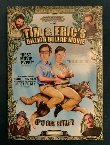 Tim and Eric's Billion Dollar Movie DVD w/Slip Cover Will Ferrell 2012 ...