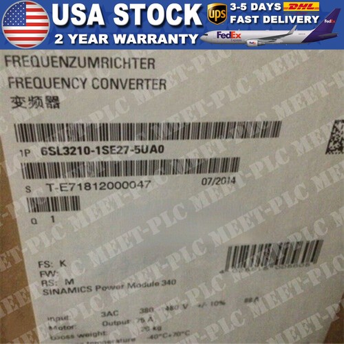 New Siemens converter Power Module PM340 6SL3210-1SE27-5UA0 6SL3 210 ...