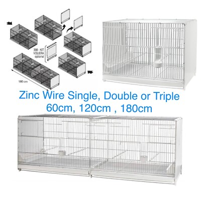 60 / 120 / 180cm Finch Canary Budgie Wire Bird Breeding Cages in ...