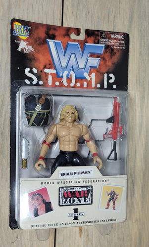 Brian Pillman WWF WWE STOMP War Zone Series 1 Jakks Wrestling Figure ...