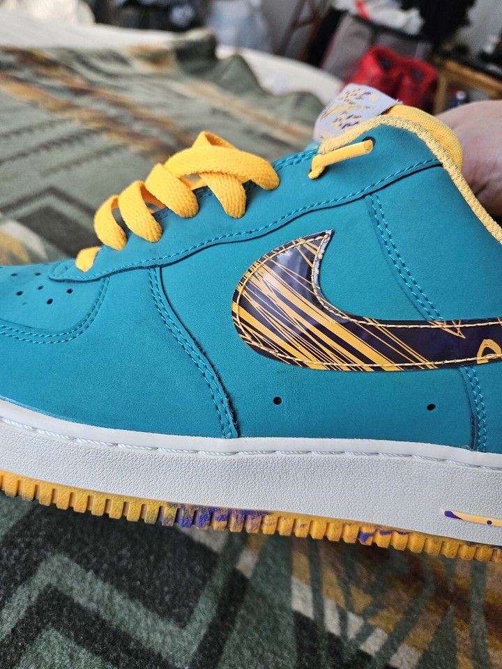 Nike 2013 Air Force 1 Low Marble Swoosh Sneakers Mens Green Size 11 Af1 ...