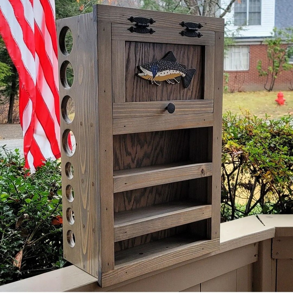 PORTABLE FLY TYING TABLE benches desks TROUT bass Fly Fishing flies ...