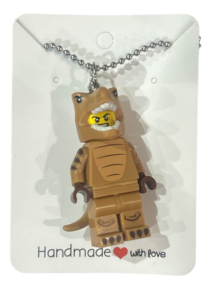 Minifigure Necklace Stainless Steel Chain Handmade using Real Lego ...