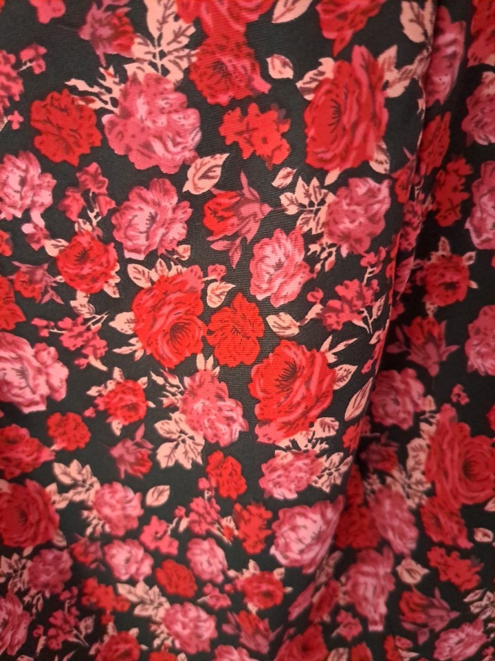 Ladies Red Roses Flower Dress by Curve Shien Size 24 Plus Size. Brand ...