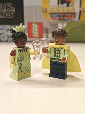 NEW Prince Naveen & Princess Tiana Custom Lego Minifigure Disney Castle ...