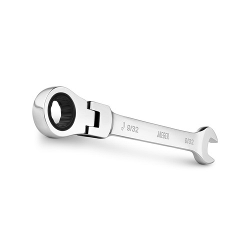 9/32 Inch Flex Head Ratchet Wrench 4 Degree Swing Arc 12-Point 90-Tooth ...