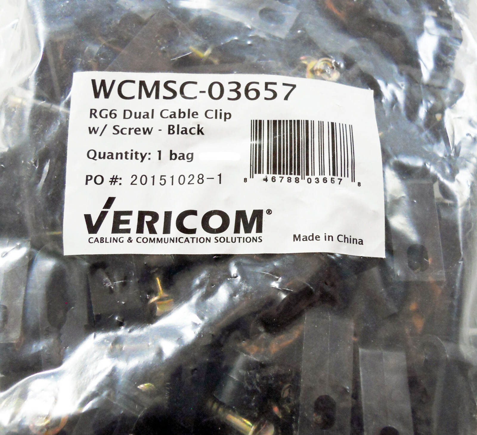 20 PCS Dual Coax Flex Clamps Clips Fasteners w/Screw Cable Straps for ...