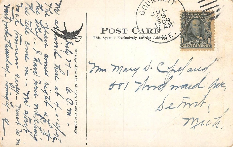 Sparhawk Hall & Cottages, Ogunquit, Maine York County 1909 Vintage ...