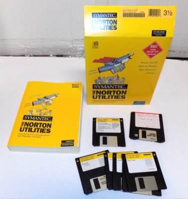 Symantec The Norton Utilities Version 8.0. 3.5" Floppy Windows DOS ...