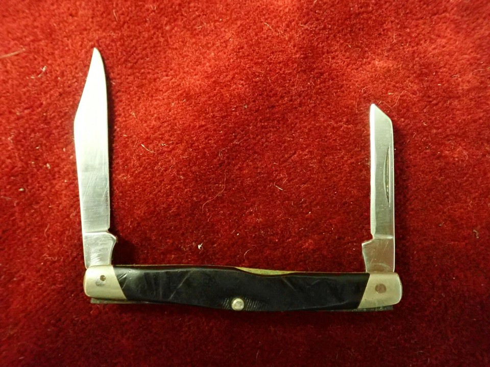 Vintage BUCK 305 USA Lancer 2 Blade Pocket Knife 1972-86 Unused or ...
